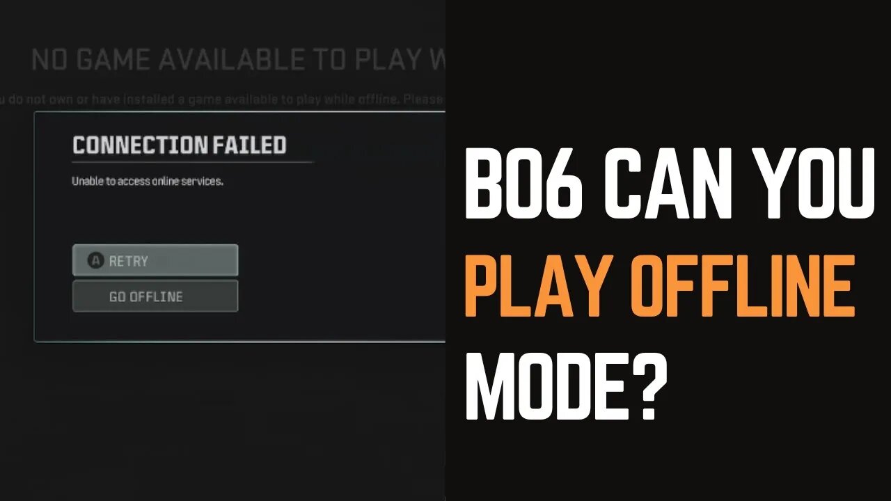 Can You Play BO6 Offline? Let’s Find Out!