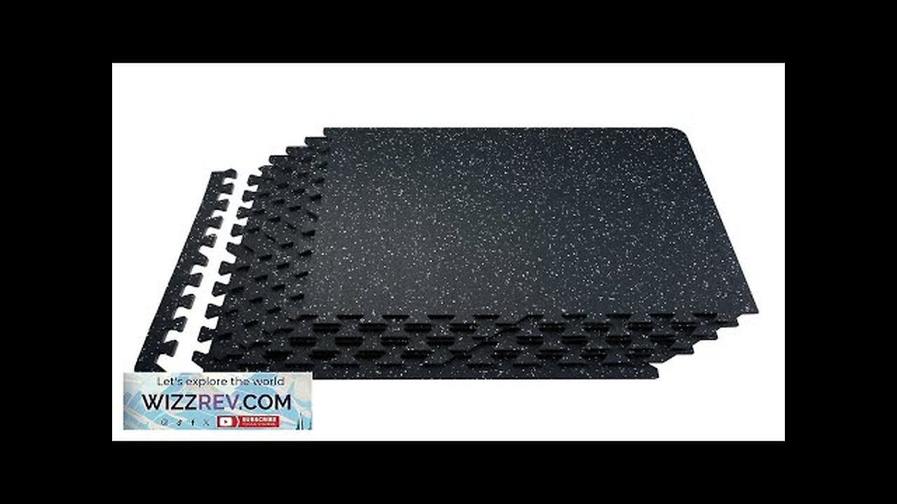 VEVOR 0.56" Thick Gym Floor Mats 6 Tiles Rubber Top with EVA Review