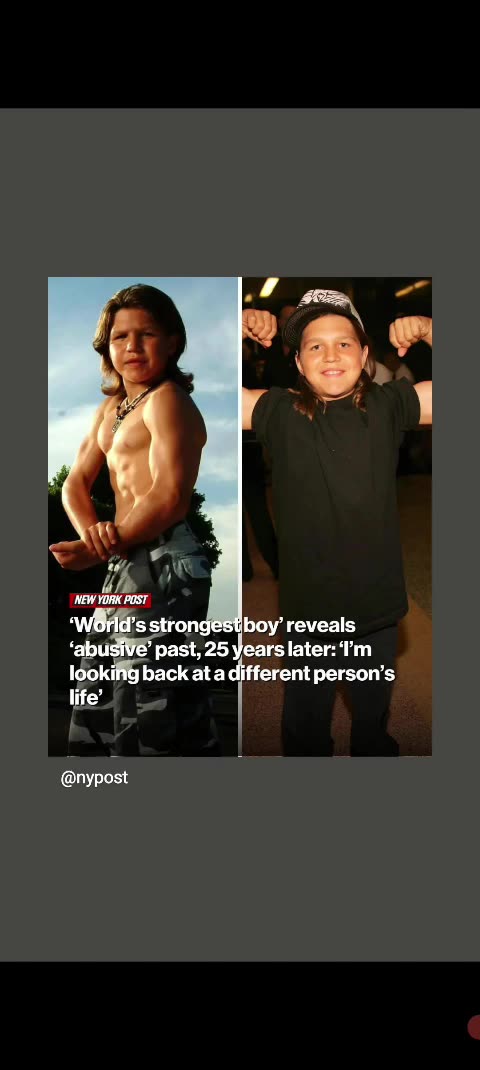 I've heard of him what's happen with him he know grown up little ...