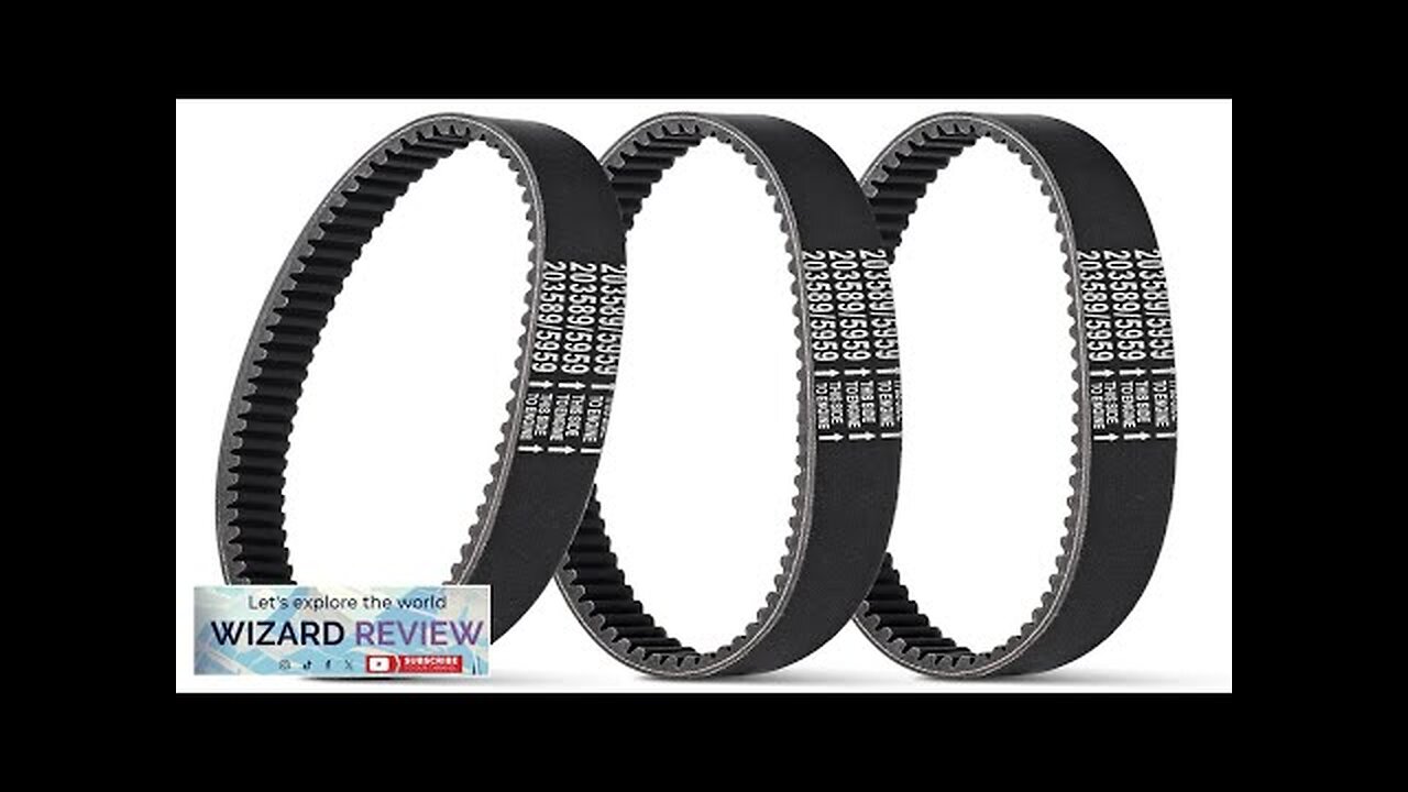 Go Kart Drive Belt 3PCS Drive Belts Cheimaxy 30 Series Torque Converter ...