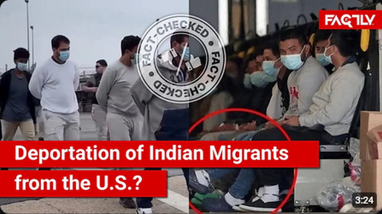 FACT CHECK_ Does Viral Video Show Deportation of Indian Migrants from ...
