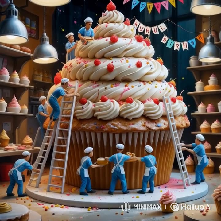Whimsical - world of delightful contrasts, tiny bakers