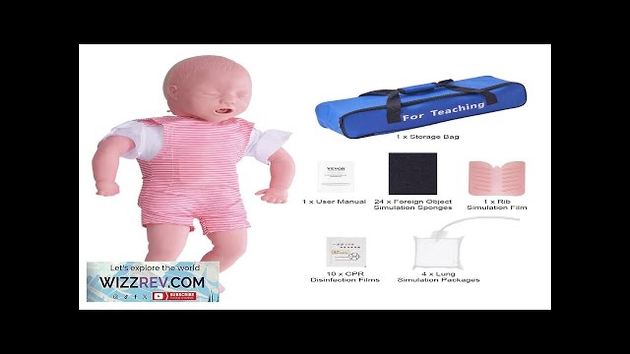 VEVOR Baby Infarction Model Infant Airway Obstruction Training Manikin ...