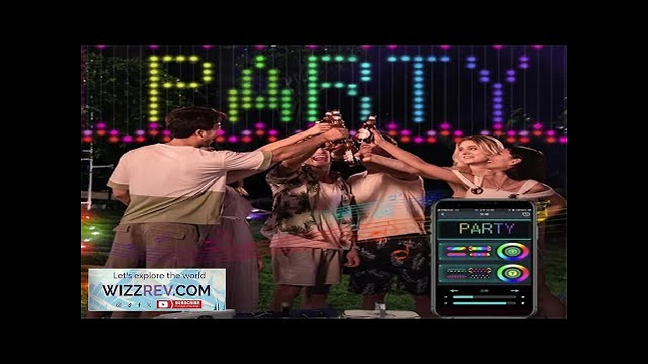 Smart Curtain String Light App DIY Picture Text Led Display Smart LED ...