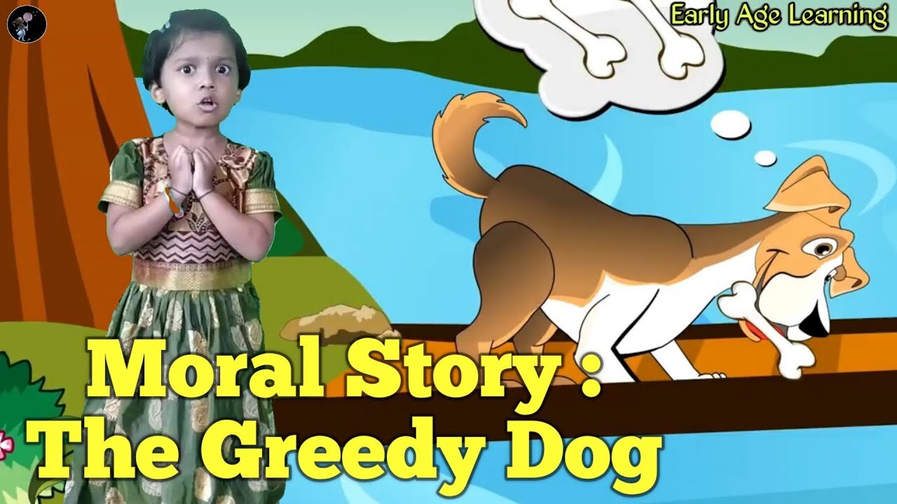 The Greedy Dog And The Bone || Short Moral Stories || Kindergarten ...
