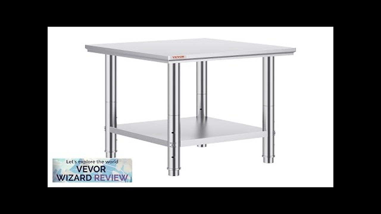 Stainless Steel Commercial Kitchen Work Food Prep Table 24"x 24" Review