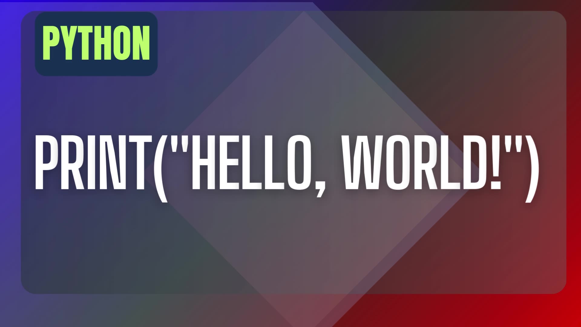 Python code that prints a greeting