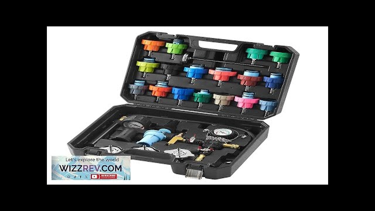 VEVOR 28 Pcs Radiator Pressure Tester Coolant Vacuum Purge Refill With ...