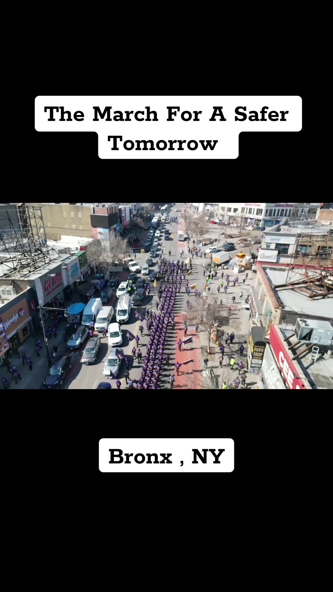 “The March for a Safer Tomorrow” We Took over the streets of Bronx NY!