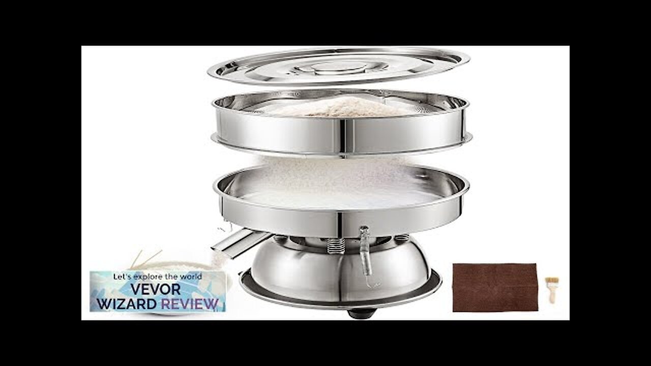 VEVOR Automatic Sieve Shaker Included 40 Mesh + 60 Mesh Flour Sifter Review