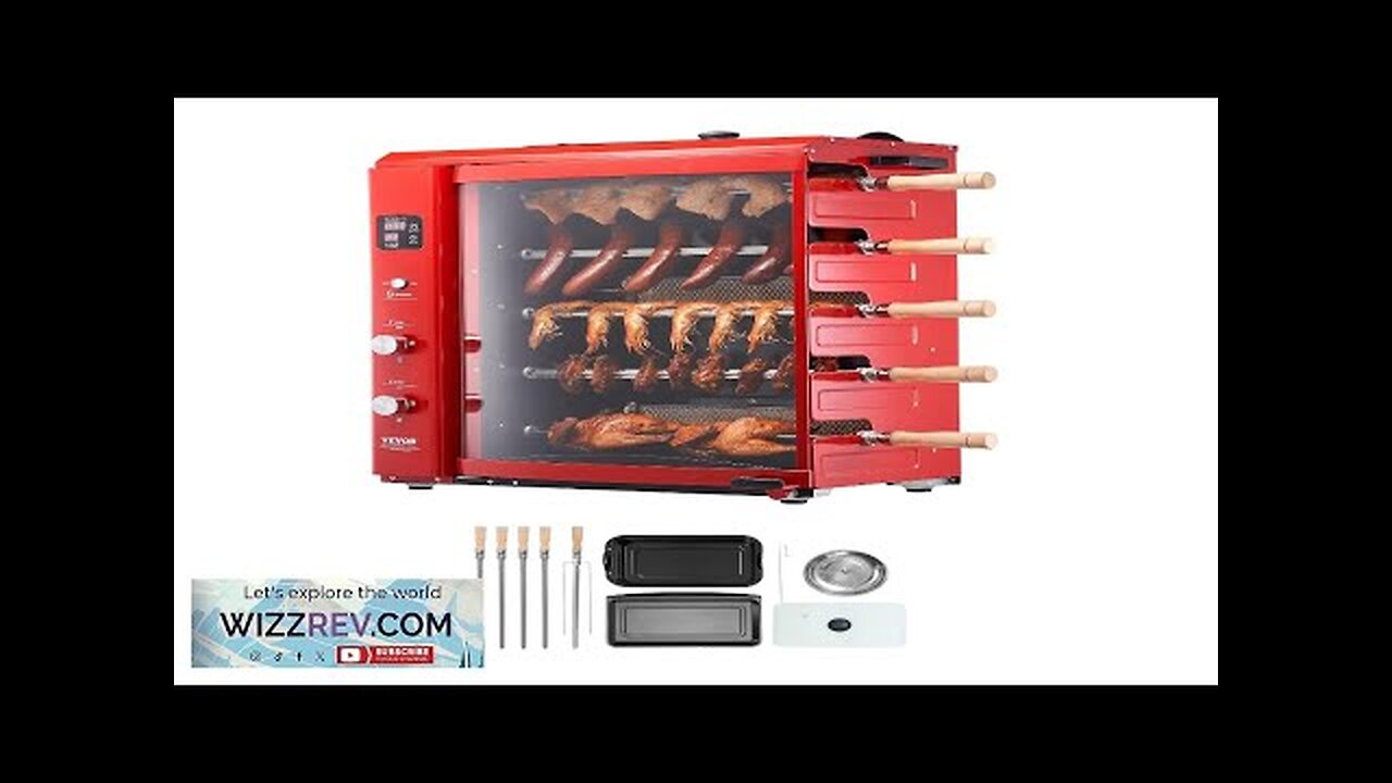 VEVOR Stainless Steel Shawarma Grill Machine Electric/Gas Gyro ...