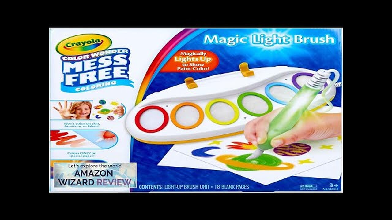 Crayola Color Wonder Magic Light Brush Mess Free Painting Toddler ...
