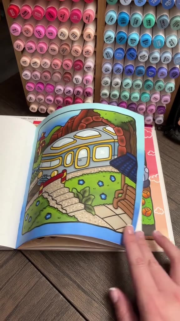 Cozy Corner Coloring Book Flip-Through 🍂 | Relaxing Coloring Video for ...
