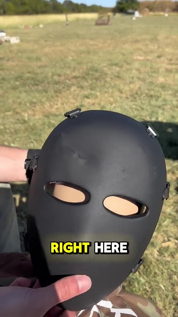 Bulletproof Chinese face mask vs different guns