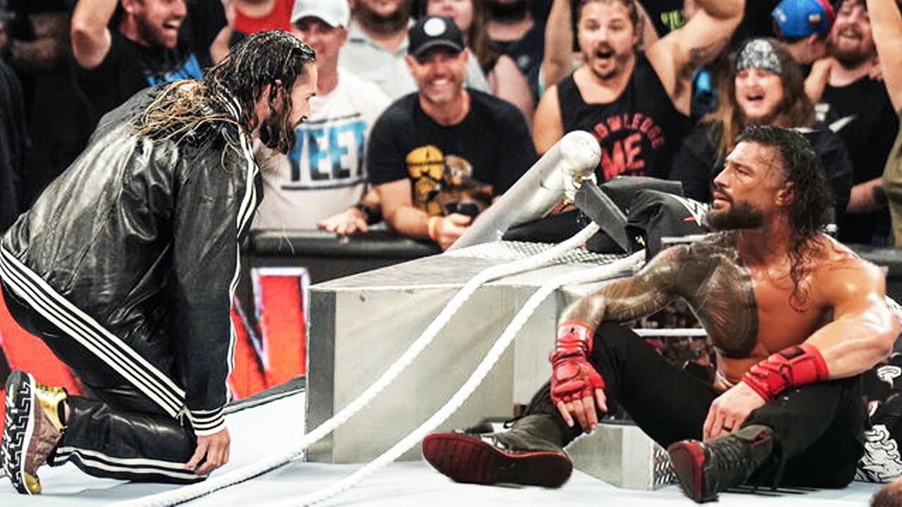 WWE Raw 10 March 2025 Roman Reigns attacks Seth Rollins and CM Punk on ...