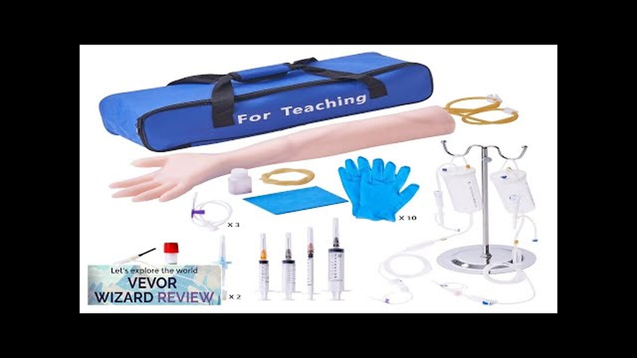 VEVOR Phlebotomy Practice Kit IV Venipuncture Intravenous Training Kit ...