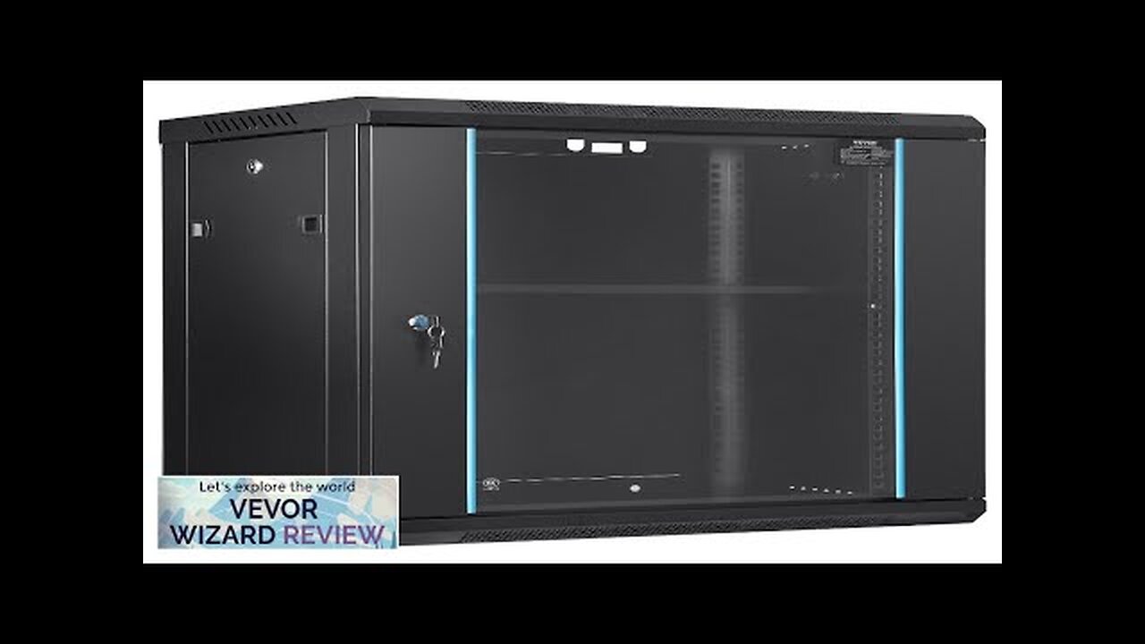 VEVOR 12U Wall Mount Network Server Cabinet 15.5'' Deep Server Rack ...