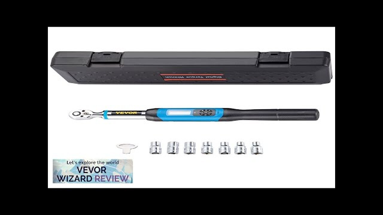 VEVOR Digital Torque Wrench 3/8" Drive Electronic Torque Wrench Torque ...