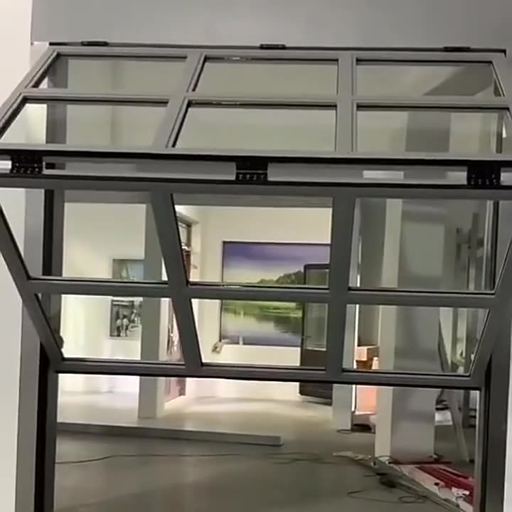 MASTER HOME Aluminum Frame Glass Panel Folding Garage Door