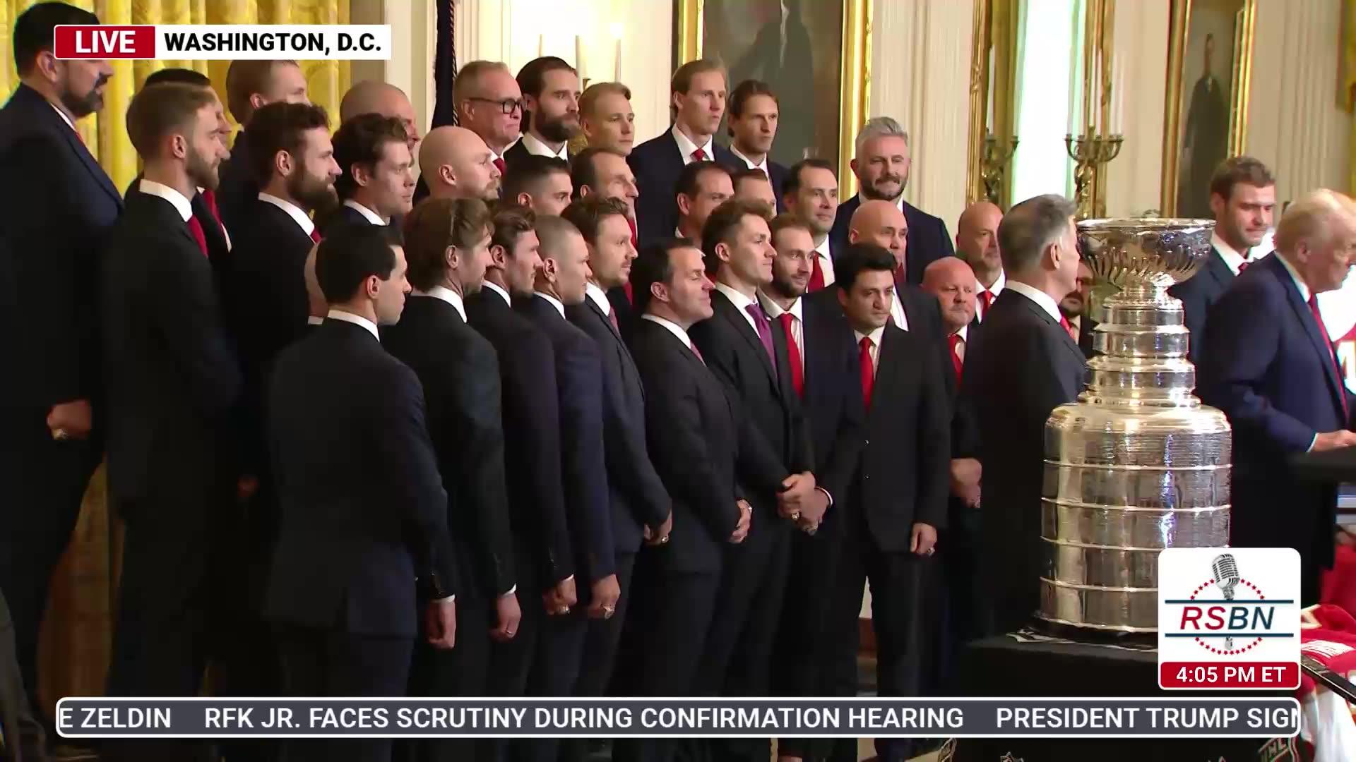 WATCH: President Trump Meets With Florida Panthers at the White House ...