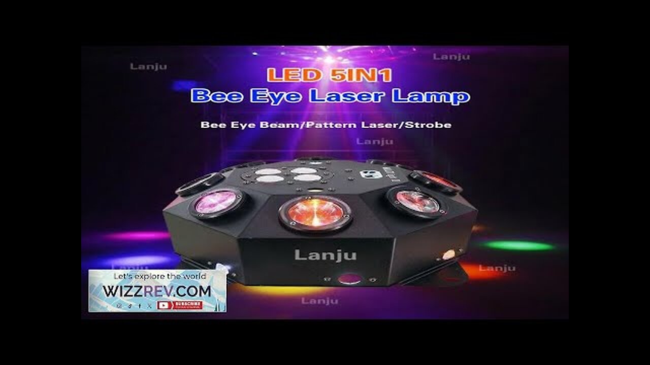 New Disco 200W 5in1 Effect Light RGB Laser Bee Eye Pattern Christmas Review