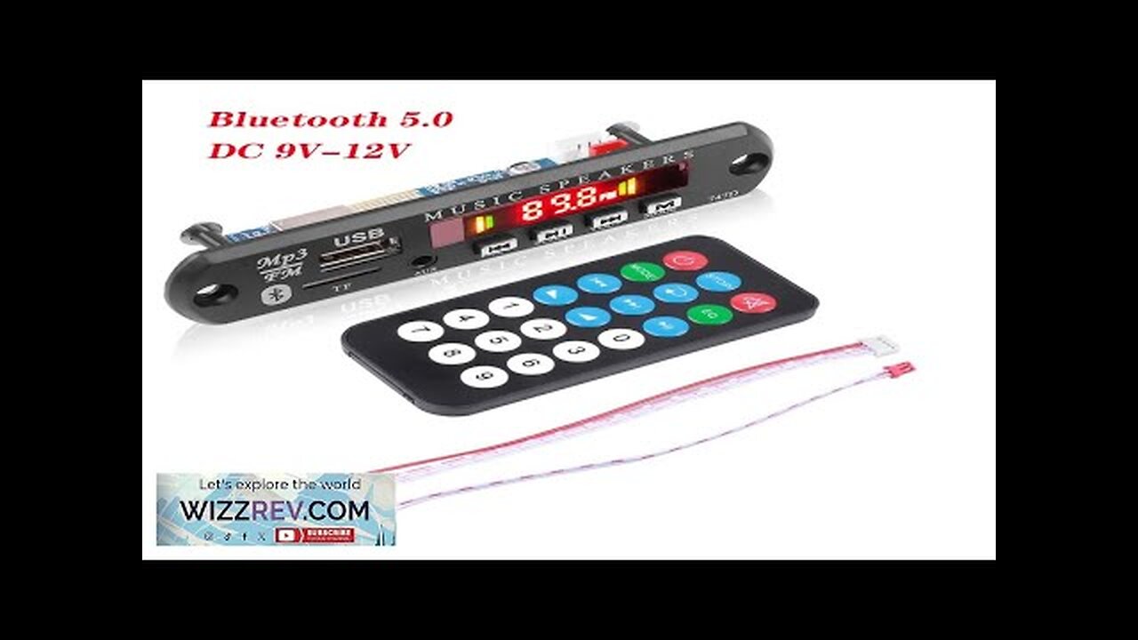 KEBIDU Bluetooth 5.0 MP3 Decoder Board DC 9V-12V FM Radio Module ...