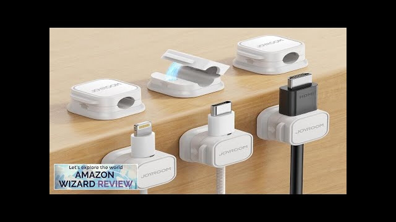 6 Pack Magnetic Cable Clips Cable Smooth Adjustable Cord Holder Under ...