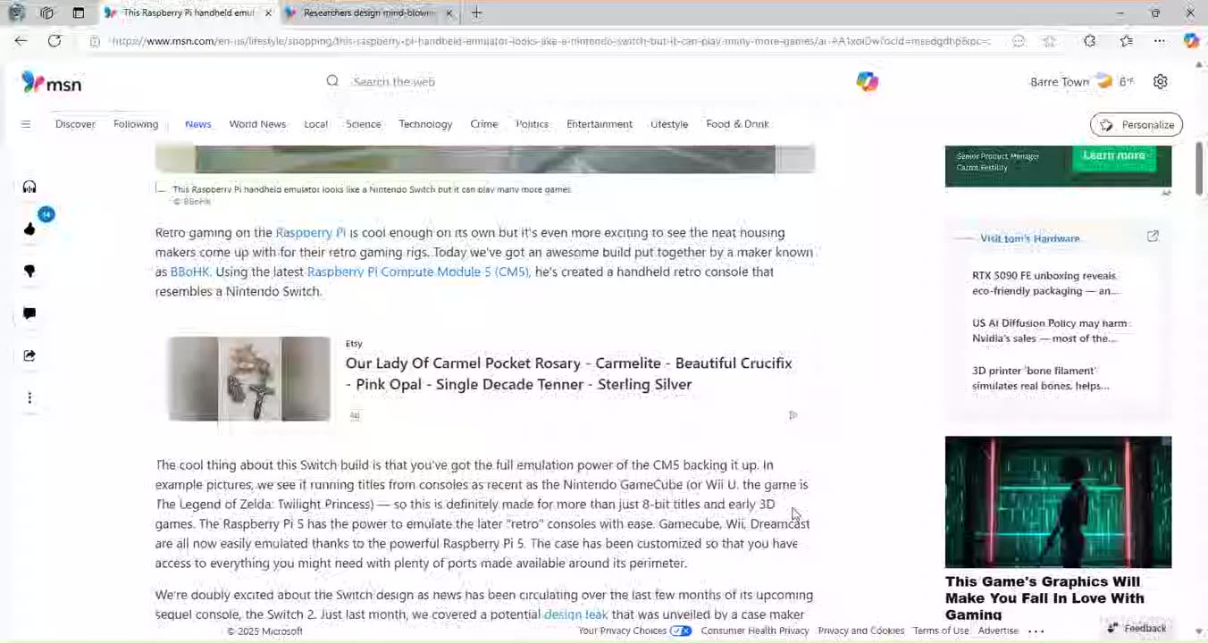 Raspberry Pi handheld emulator looks like a Nintendo Switch ...
