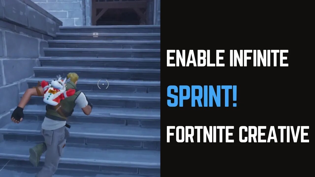 How to Turn On Infinite Sprint in Fortnite Creative - Tutorial!