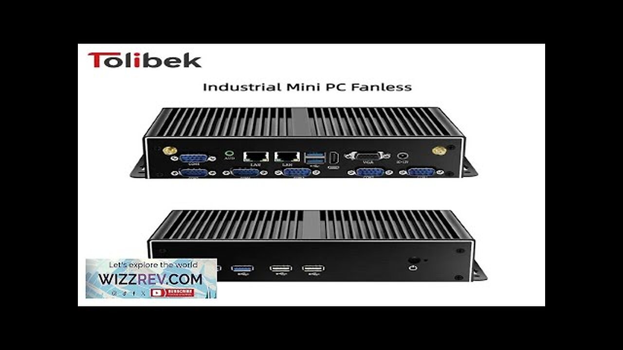 Industrial Mini PC Fanless Dual LAN 6*COM RS232/RS485 Intel Core i7 ...