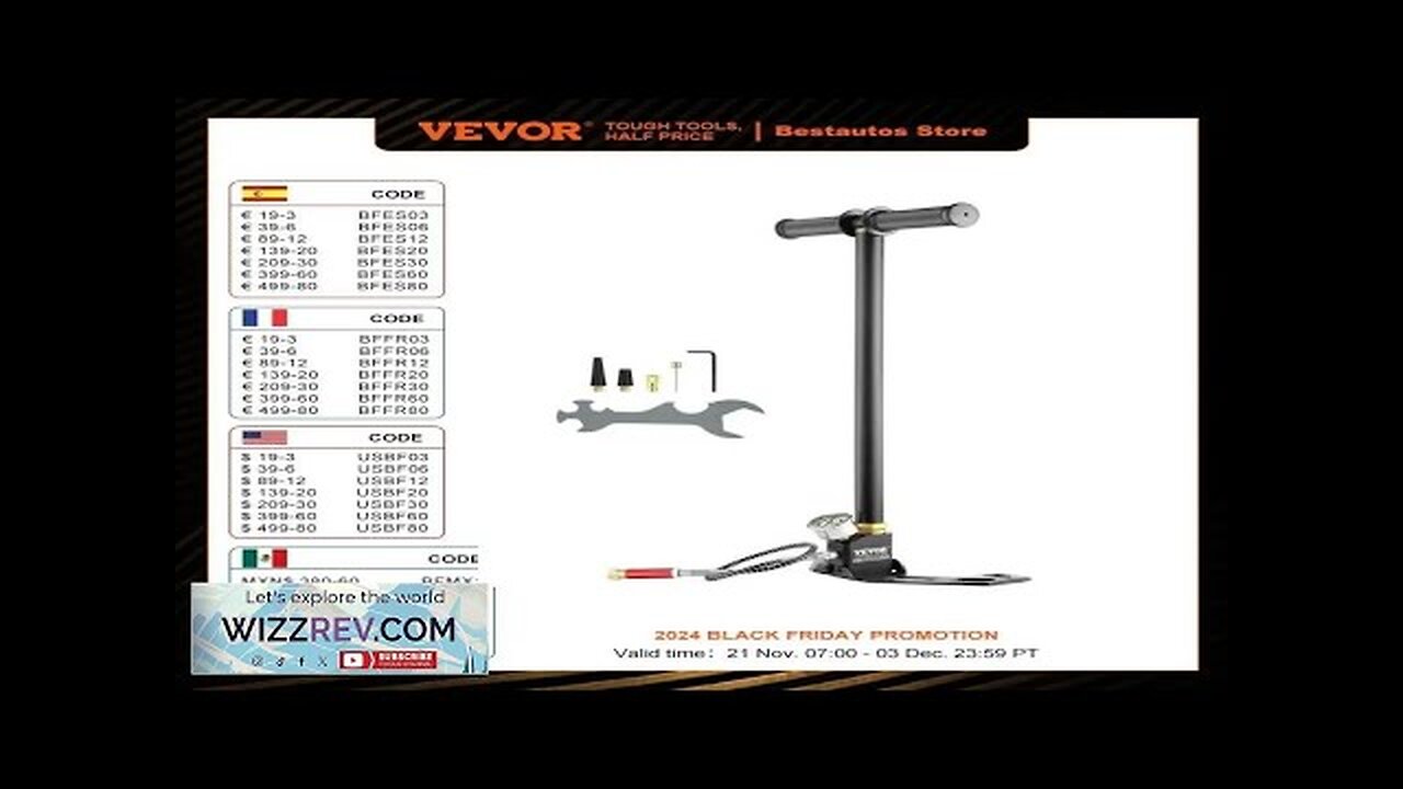 VEVOR 3 Stage PCP Pump 30MPa 4500PSI W/ Pressure Gauge Air Hand Review
