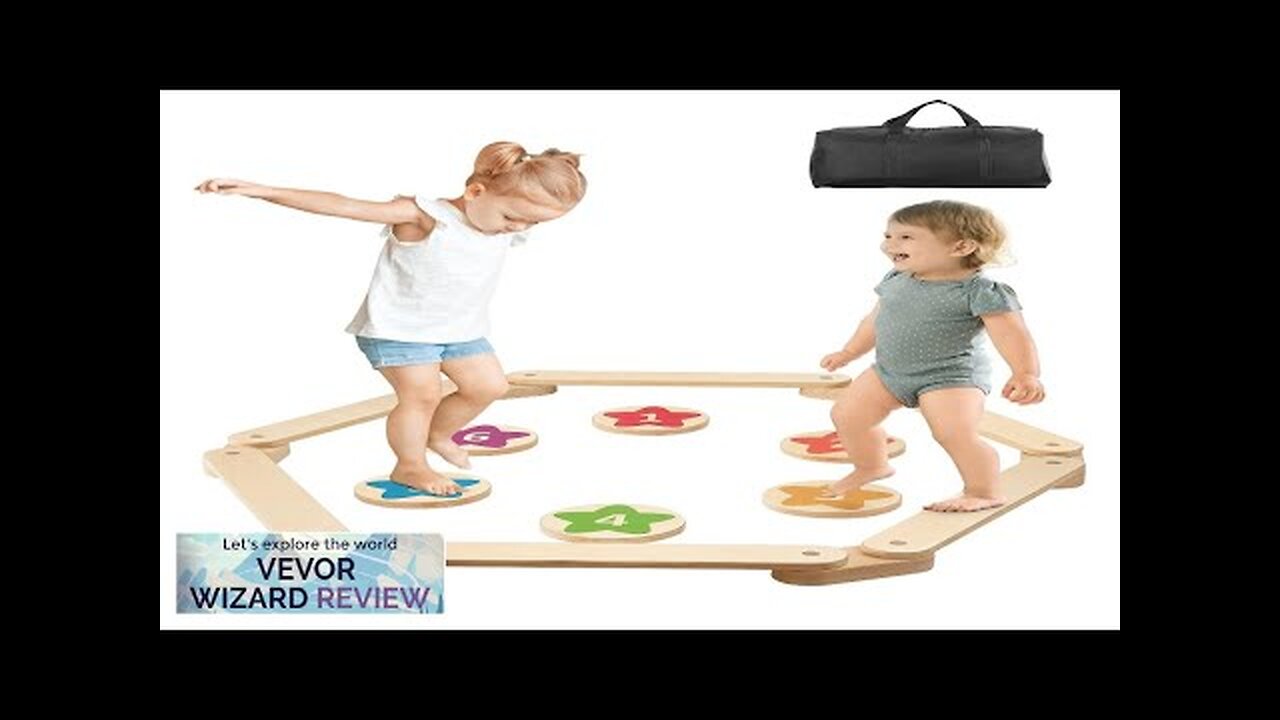 VEVOR Kids Balance Beam Stepping Stones Gymnastics Children Balance ...
