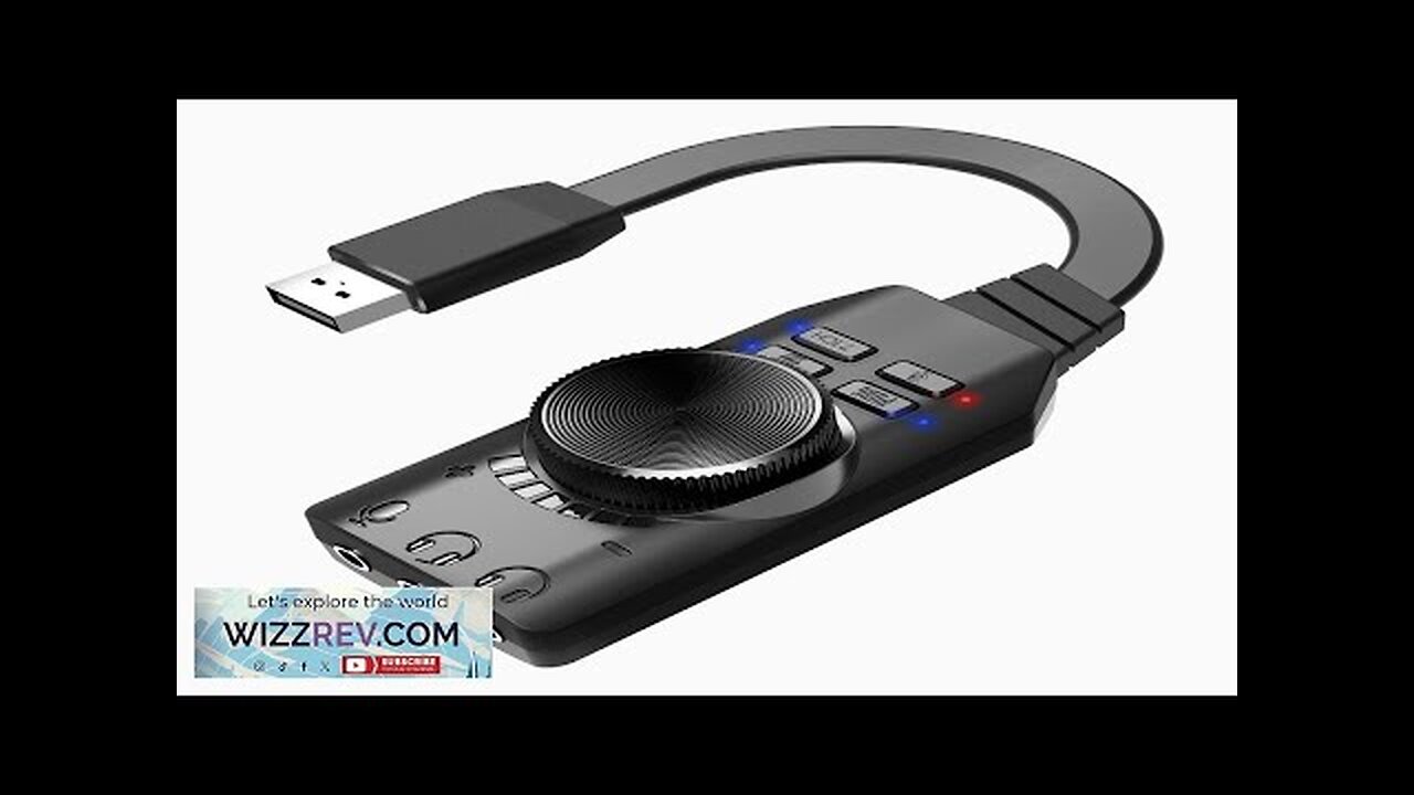 PLEXTONE GS3 USB 7.1CH Computer Game Sound Card with Volume Knob ...