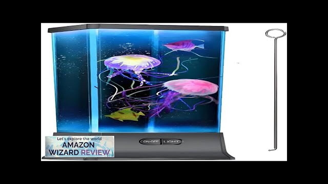 COLORLIFE Electric Jellyfish Tank Table Lamp with Color Changing Light ...
