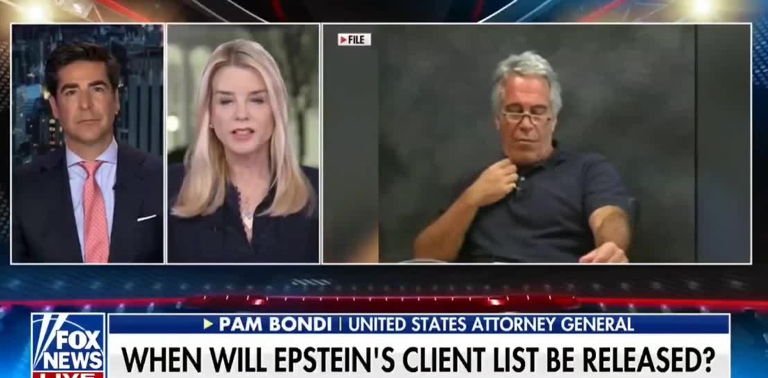 BREAKING ️ US AG Pam Bondi says hopefully tomorrow FEB 27 or FEB 28th ... BREAKING ️ US AG Pam Bondi says hopefully tomorrow FEB 27 or FEB 28th ...