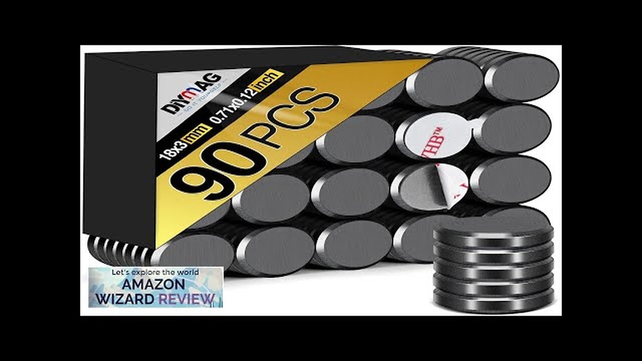 DIYMAG 90Pcs Strong Magnets for Crafts with Adhesive BackingCeramic ...
