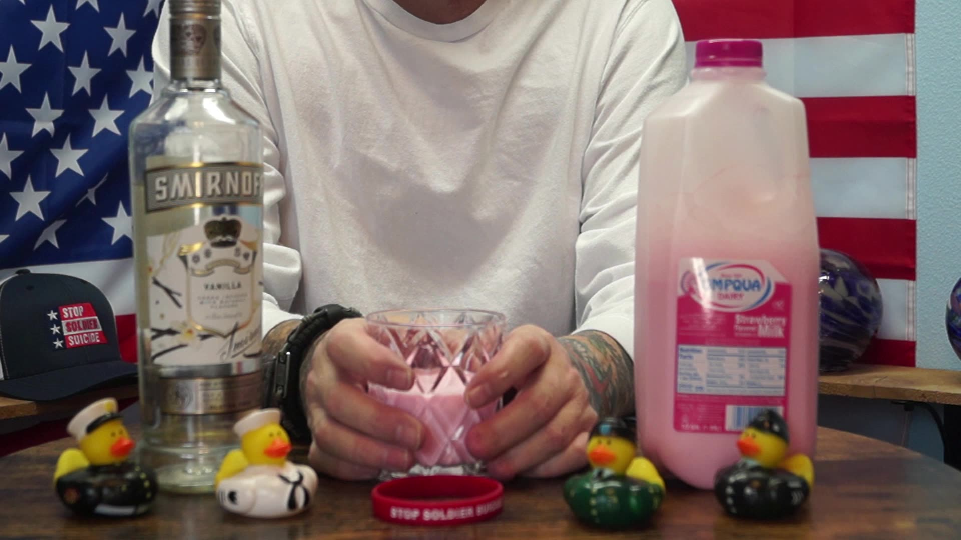 Penny Fisher - Smirnoff Vanilla Vodka & strawberry Milk