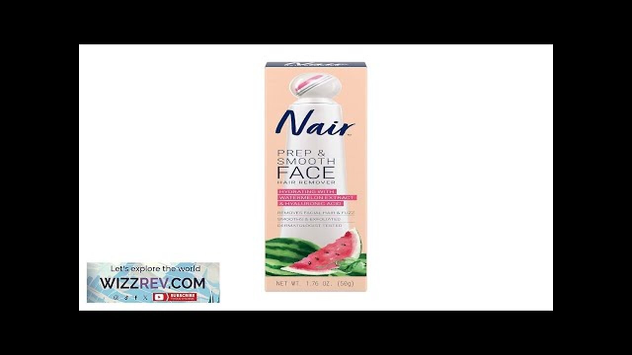 NAIR Prep & Smooth Face Exfoliating Depilatory Cream for Women ...