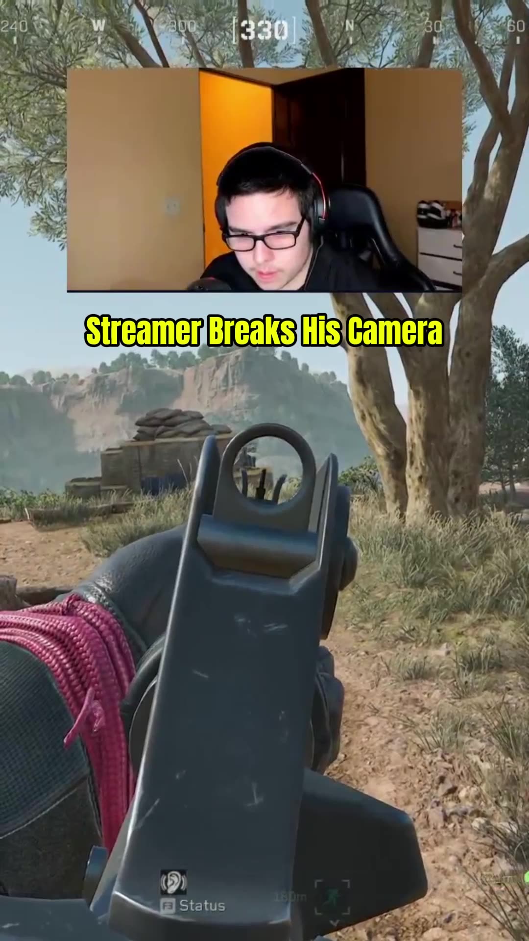 STREAMER BREAKS HIS CAMERA