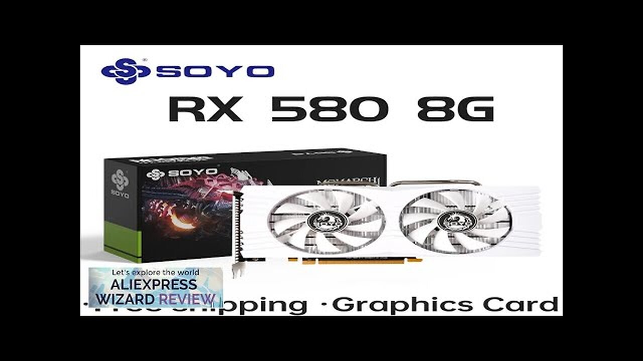 SOYO AMD Radeon RX580 8G Graphics Cards GDDR5 Memory Video Gaming Card ...
