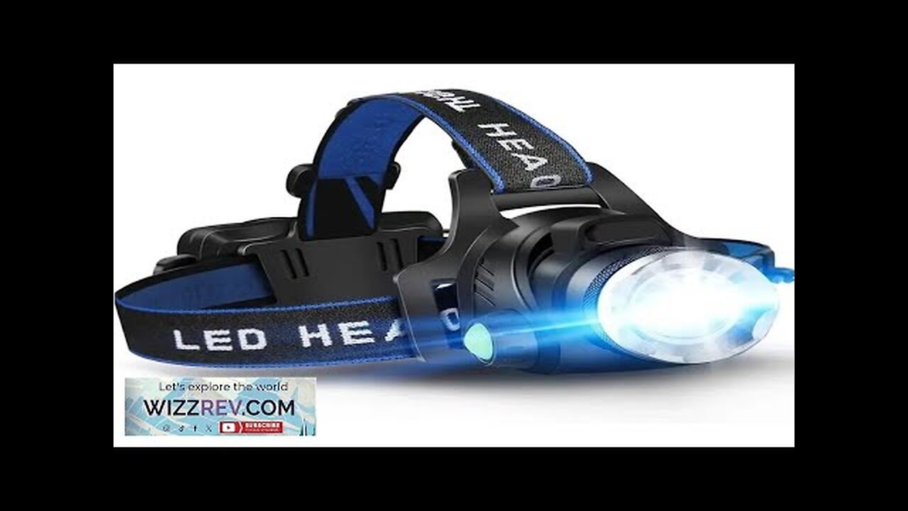 Powerful LED Headlamp Rechargeable Telescopic Zoomable Headlight ...