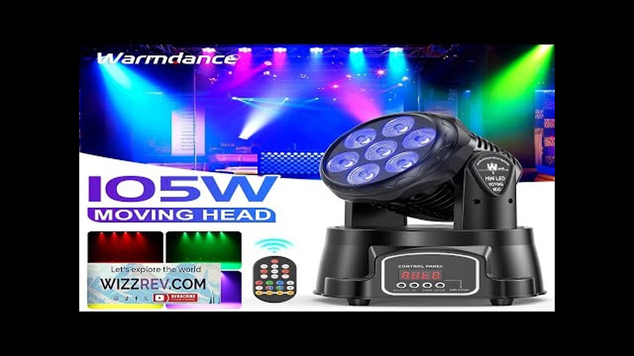 7x15W Moving Head Light Beam DMX512 Stage Light Effect Projector for DJ ...