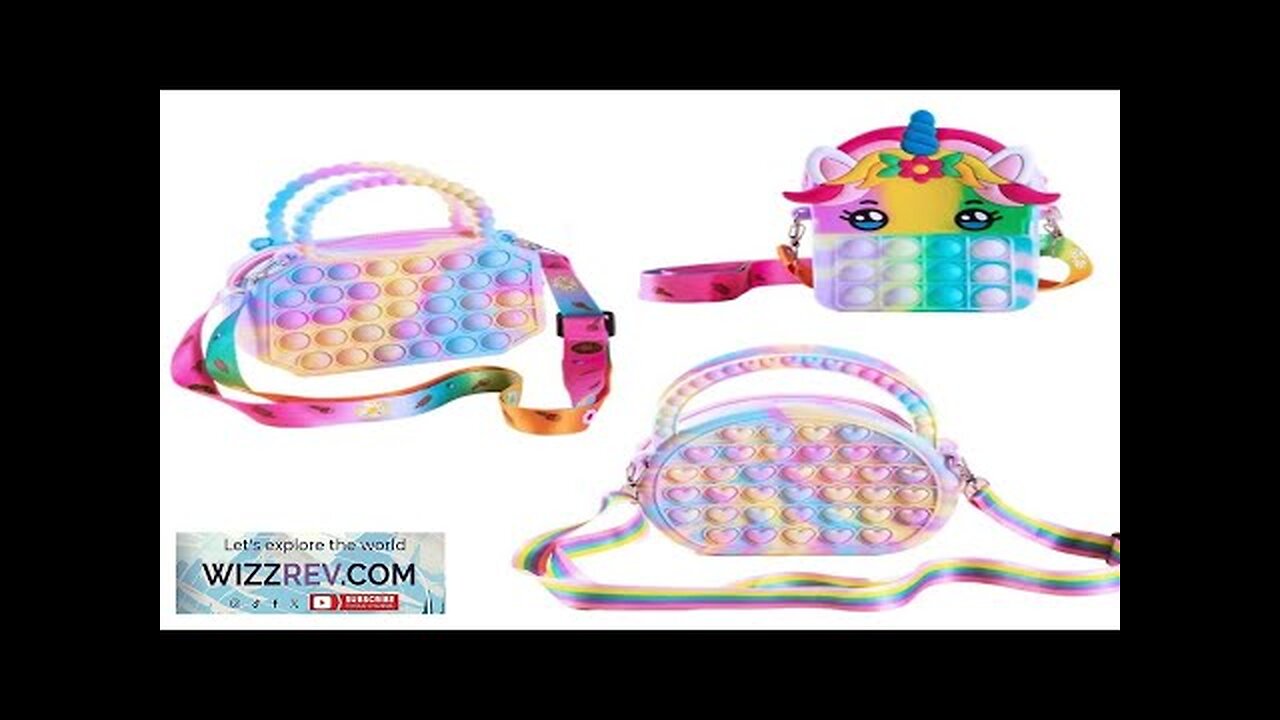 Pop Purse Silicone Sensory Push Pop Bubble Bag Crossbody Bag Antistress ...