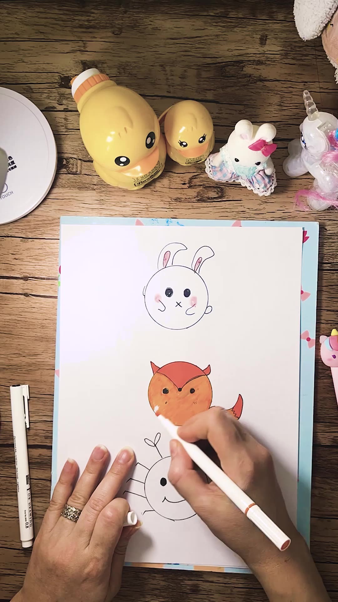 How to Draw Cute Animals with Just One Circle? Easy and Fun Drawing. # ...