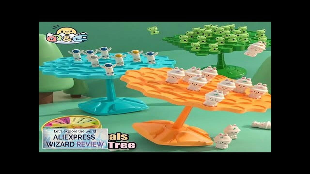 Fun Frog Balance Tree Children Montessori Math Toys Balancing Board ...