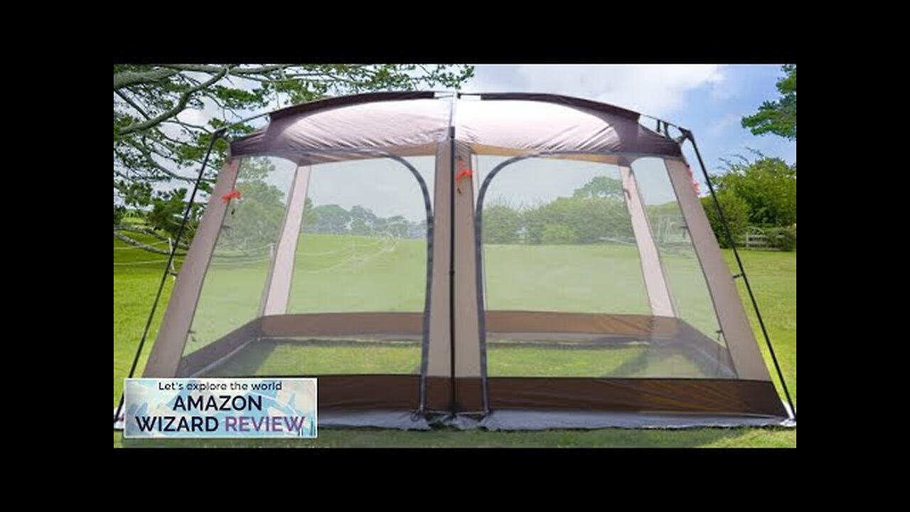 EVER ADVANCED Screen House Room Outdoor Screened Canopy Tent Zippered ...