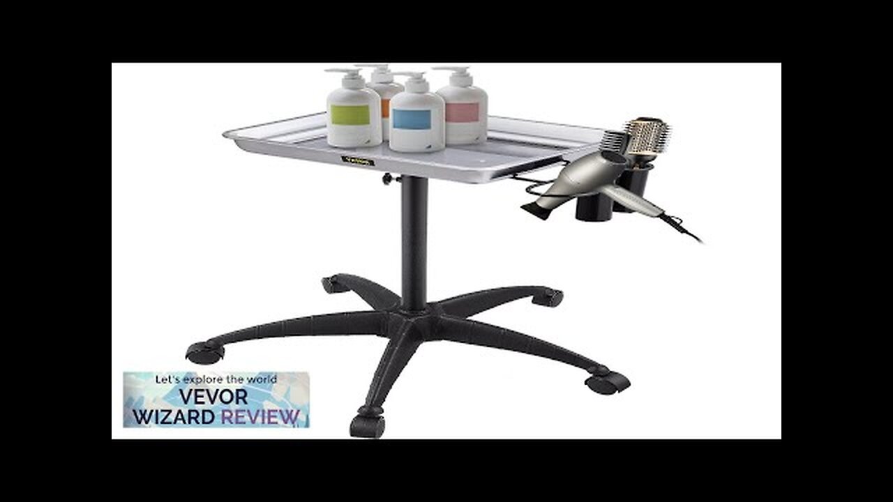 VEVOR Mayo Stand Medical Tray Height Adjustable Stainless Steel Salon ...