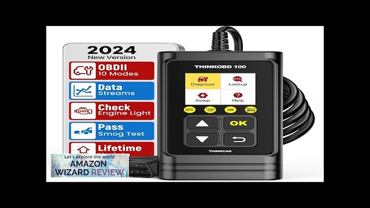 THINKCAR OBD2 Scanner THINKOBD100 Engine Fault Code Reader with Full ...