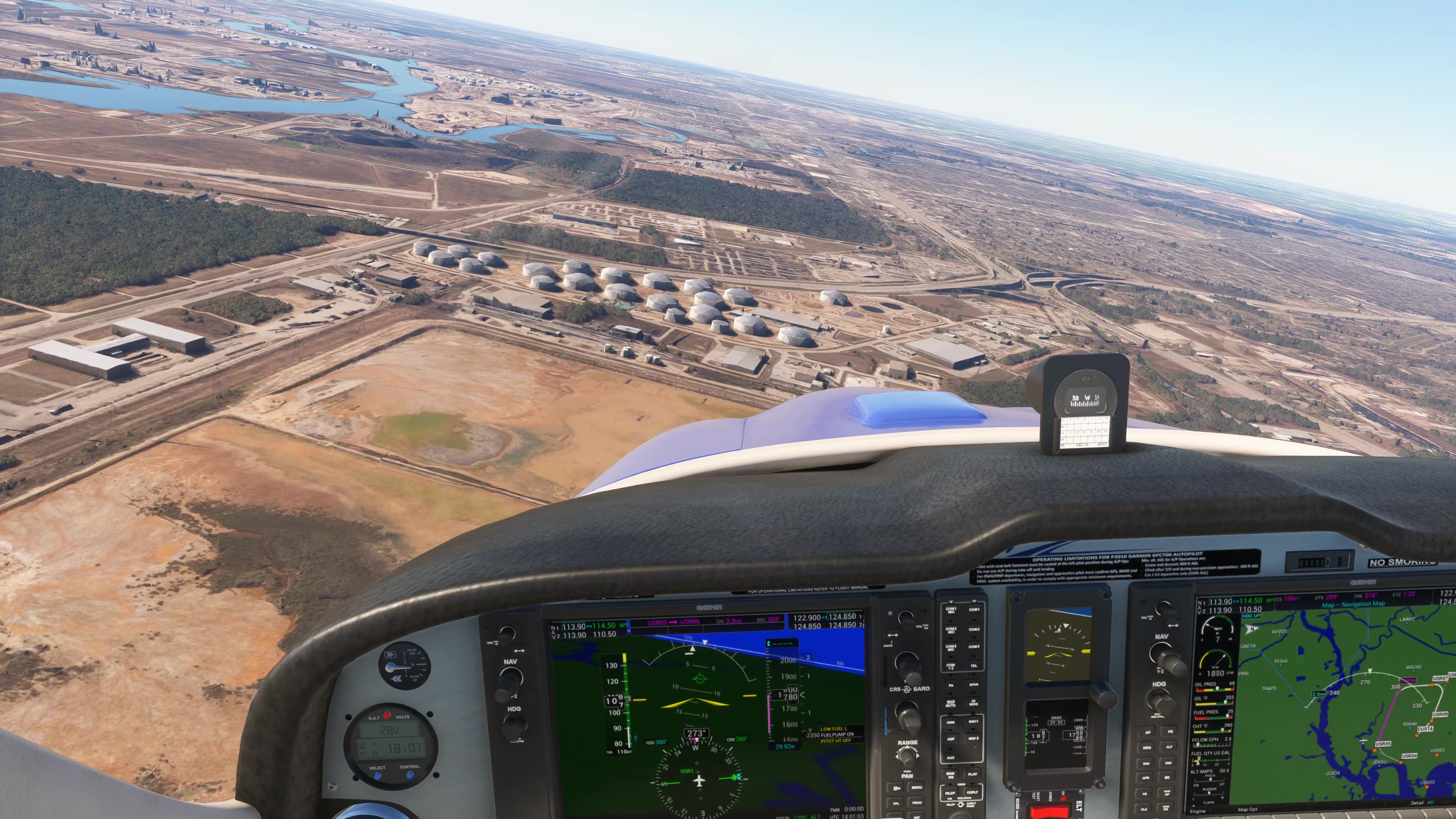Channelview Texas in Flight Simulator