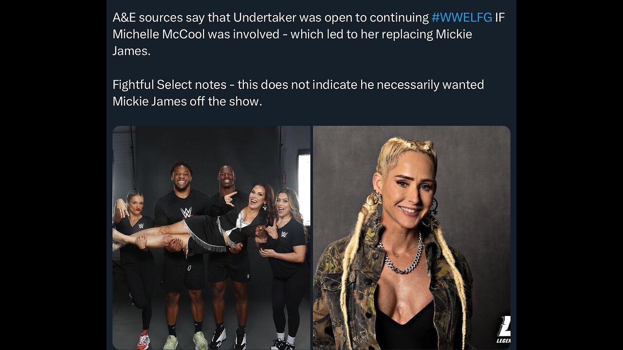 Mickie James REPLACED on WWE LFG! It Wasn’t Undertaker’s Fault! #shorts